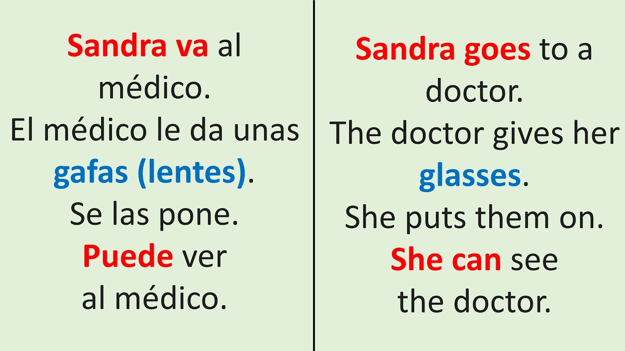 Easy Stories to Learn Spanish (Level 1 - Stage 2) - YouTube