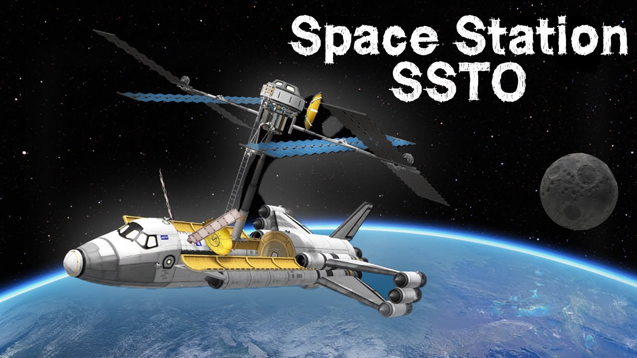 A Space Station and SSTO in ONE! - KSP - YouTube
