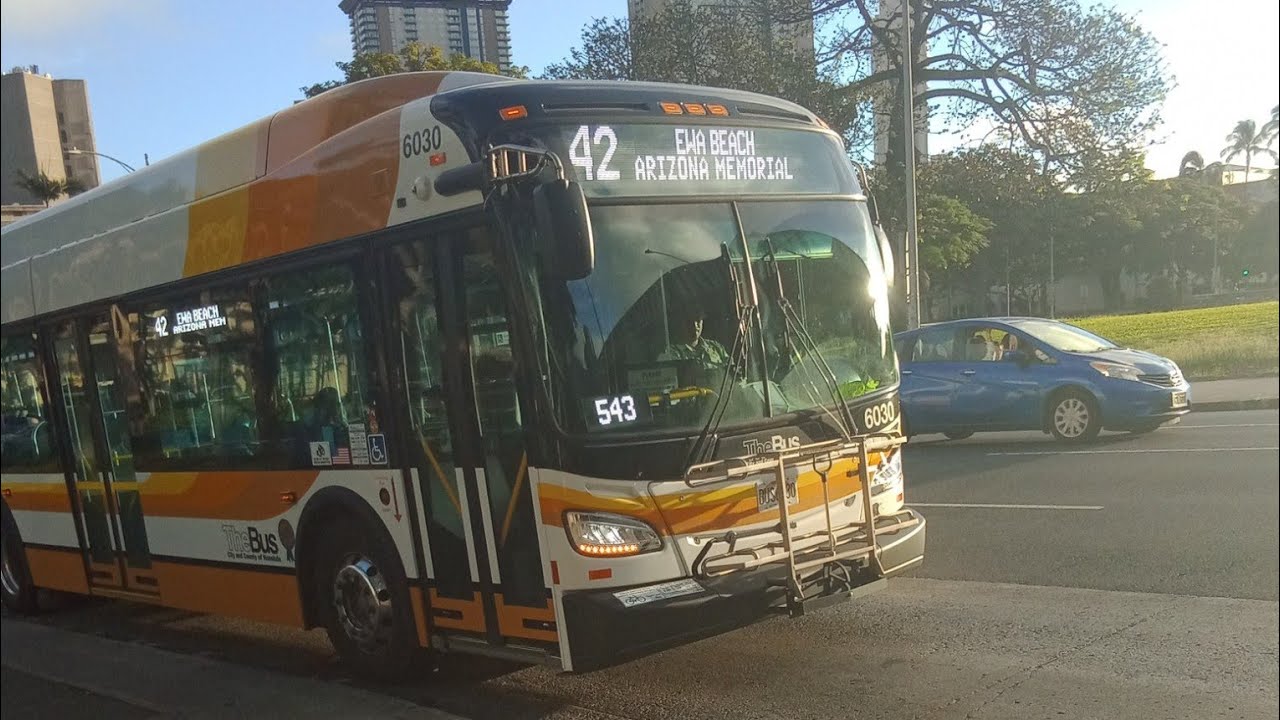TheBus Honolulu (HI) Route 42 Ewa Beach via AZ Mem Bus 6030 [2022 New ...