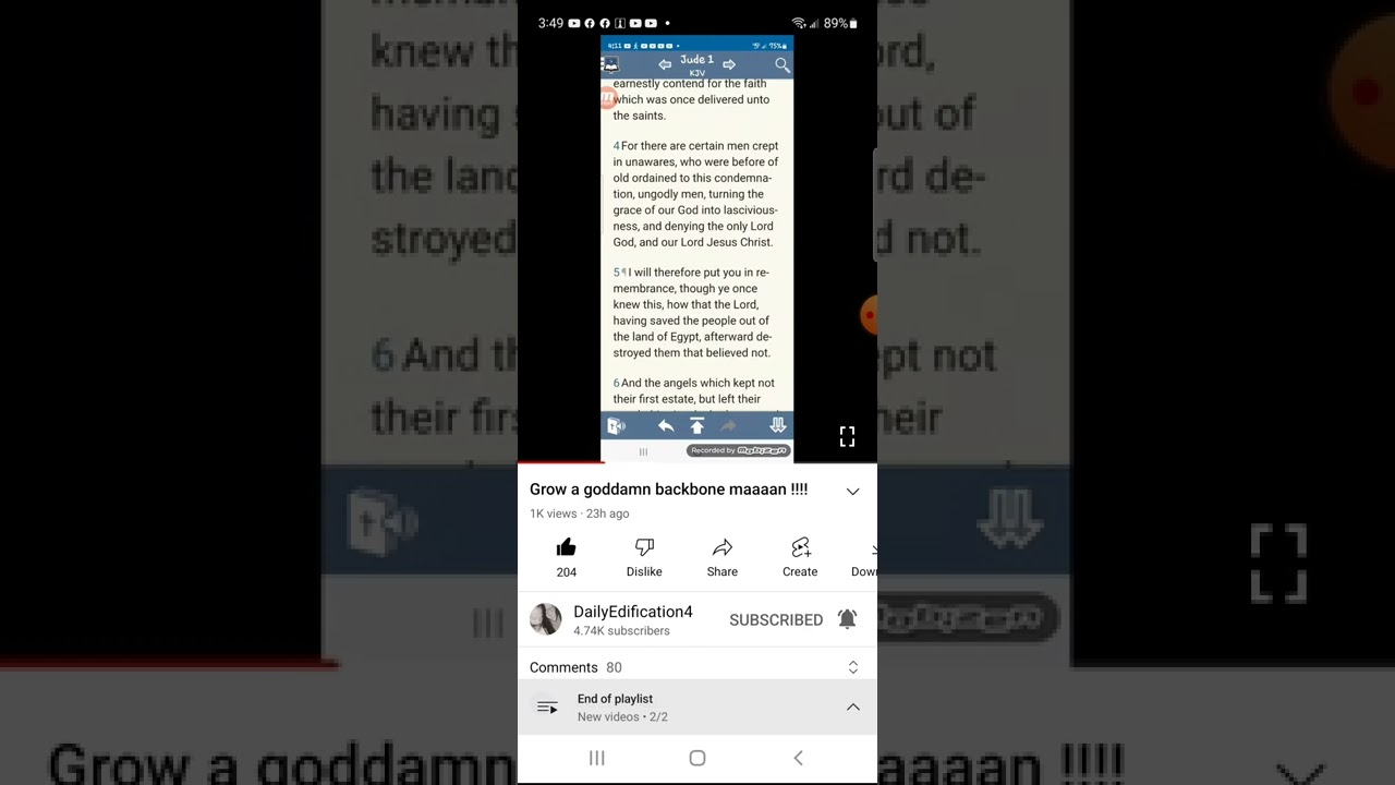 PT.4 of 5 , Grow a backbone - YouTube