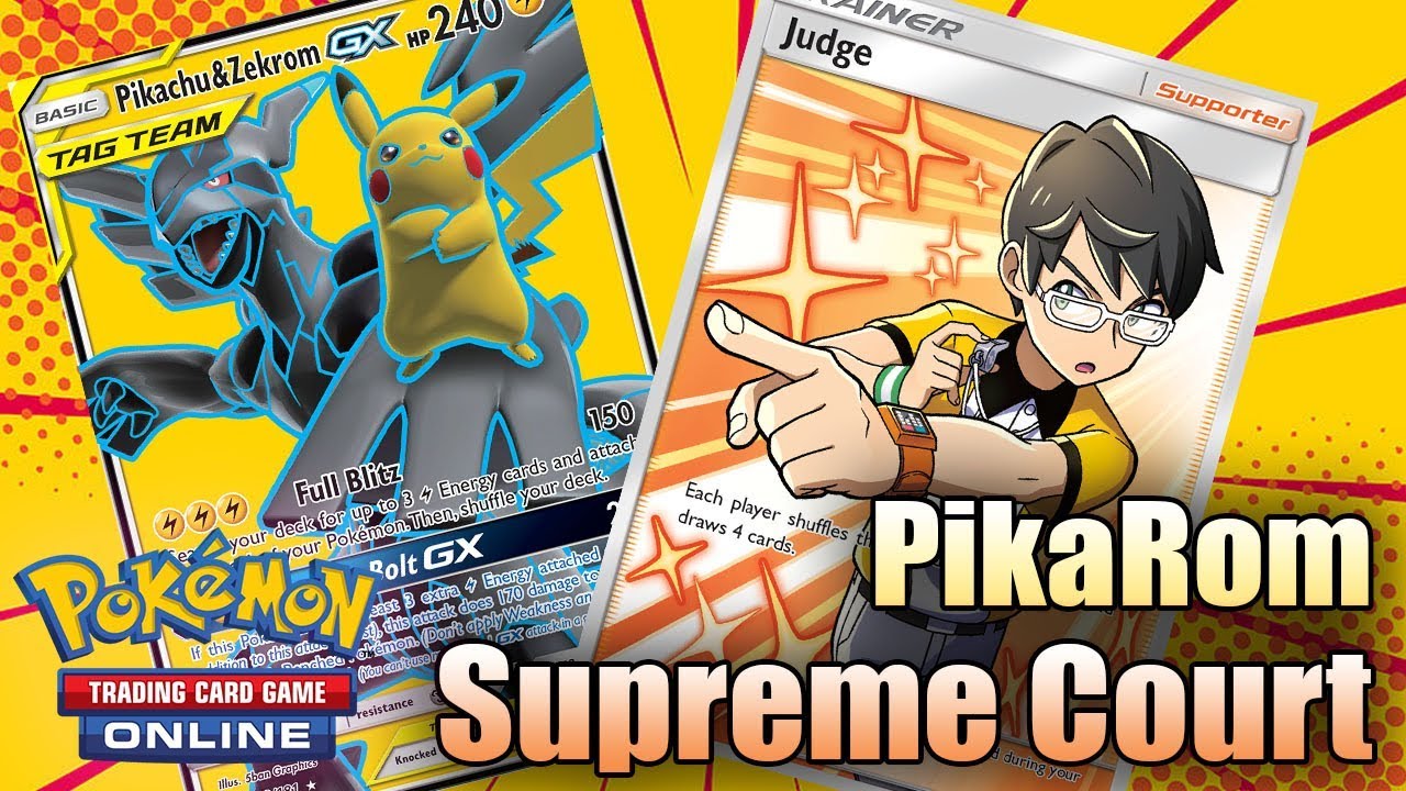 PikaRom with 4 JUDGES!! (Supreme Court) - Pokemon TCG Worlds Deck - YouTube
