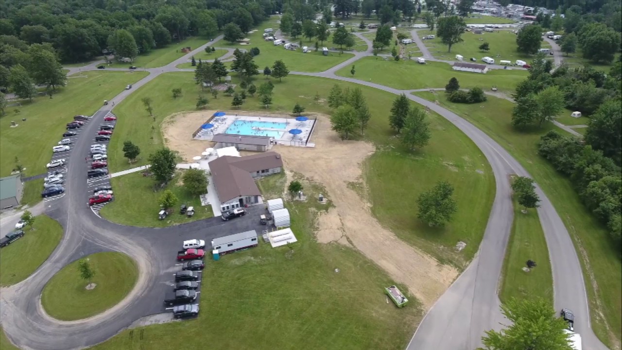 Indian Lake State Park Opens New Swimming Pool - YouTube