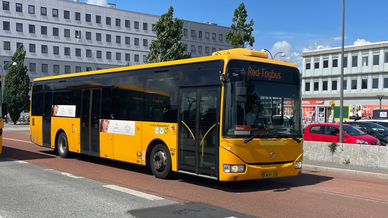 "Irisbus Crossway 12 LE" 4x2 4427 (Voith) Linje Rød Togbus kører mod ...