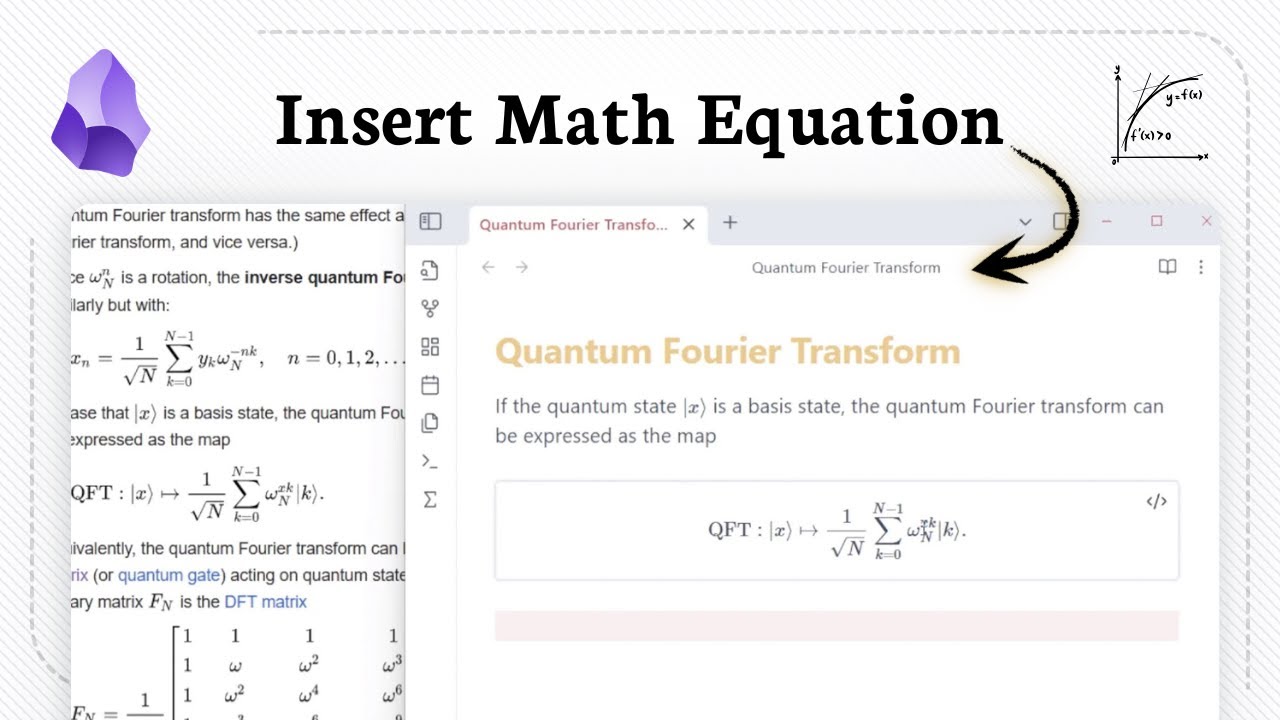 How to write an equation in Obsidian (Formula Tool) - YouTube
