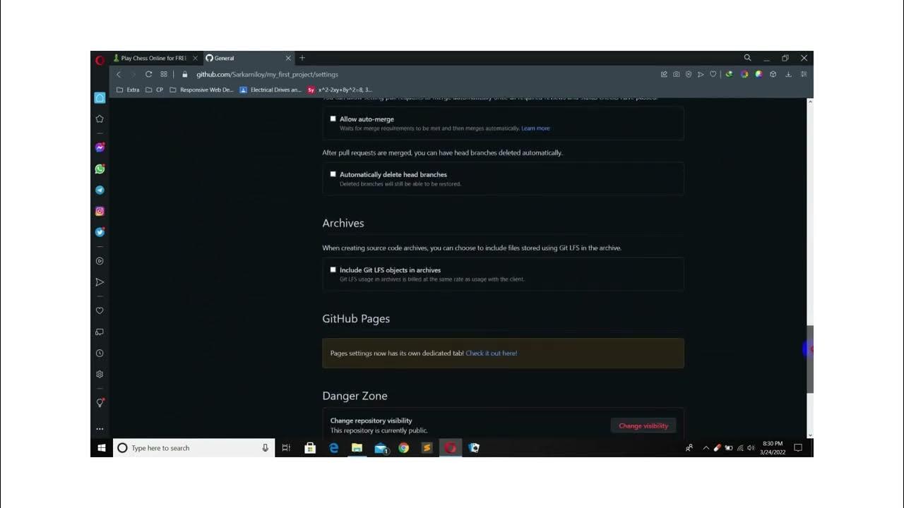 How to publish your website on your github profile - YouTube