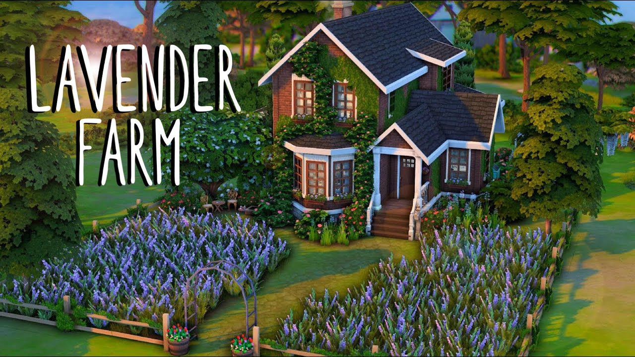 Lavender Farm 👩🏻‍🌾💜 // Sims 4 Speed Build - YouTube