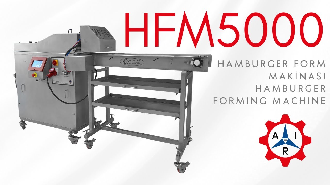 HFM-5000 Hamburger Form Makinası | Hamburger Forming Machine - YouTube