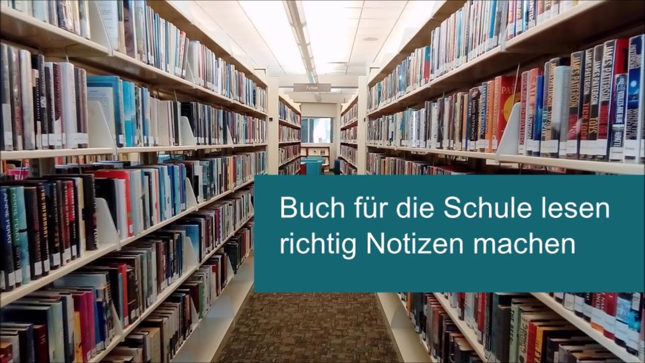 Buch lesen und richtig Notizen machen - YouTube