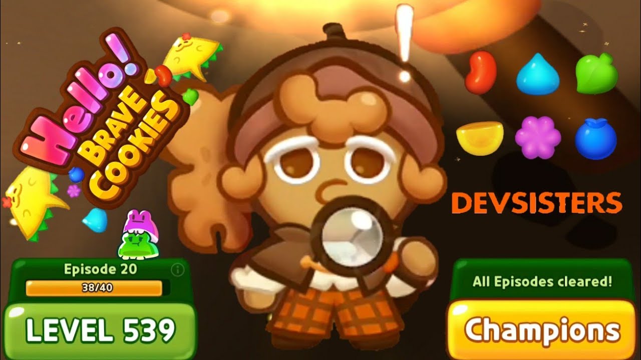 Hello! Brave Cookies ★ Level 539 - Level 540 ★ (Walnut Cookie) - YouTube