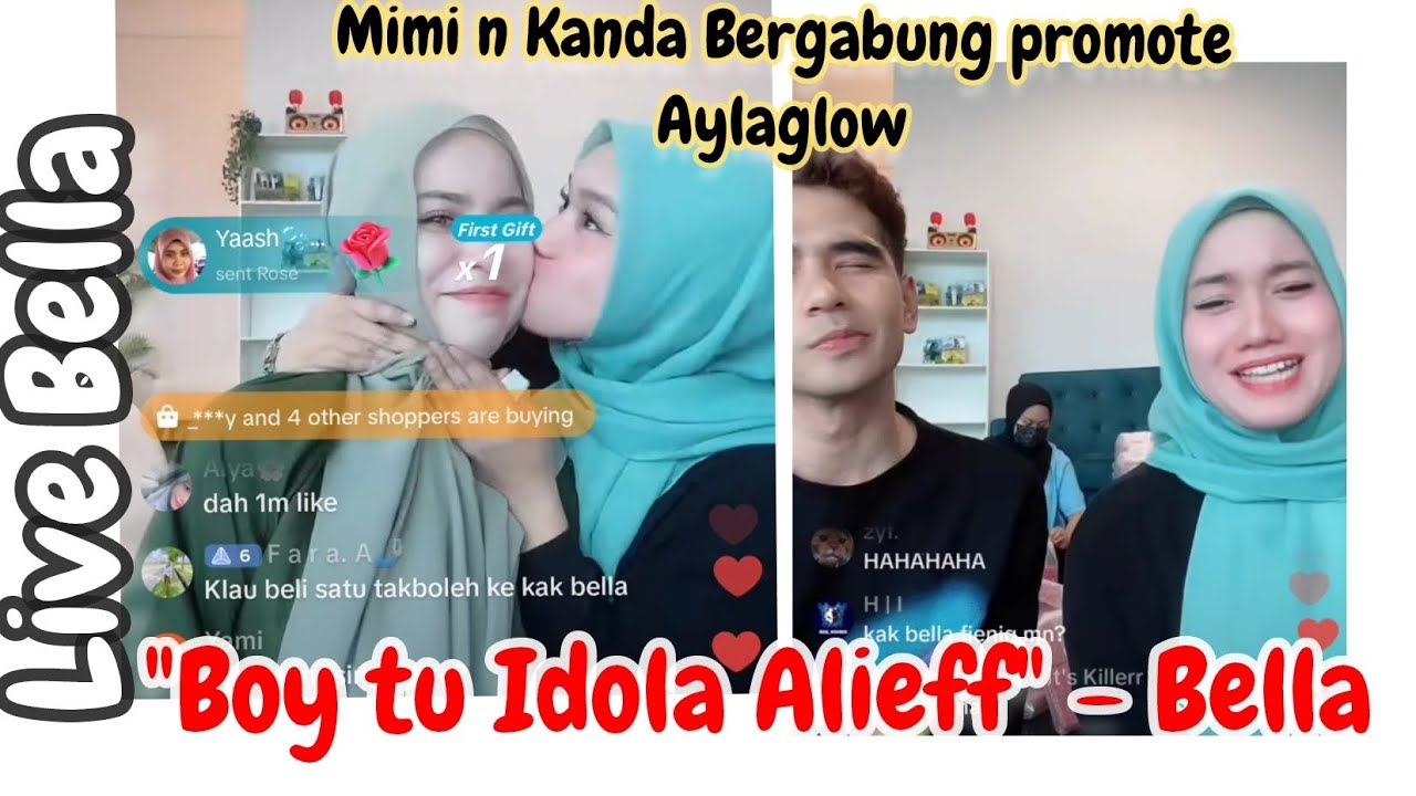 Bella Paksa Mimi Cium Pipi !! MACAM KAKAK AND ADIK🌹BILA KANDA LAGI BANYAK CAKAP DARI MIMIE 😂 ...