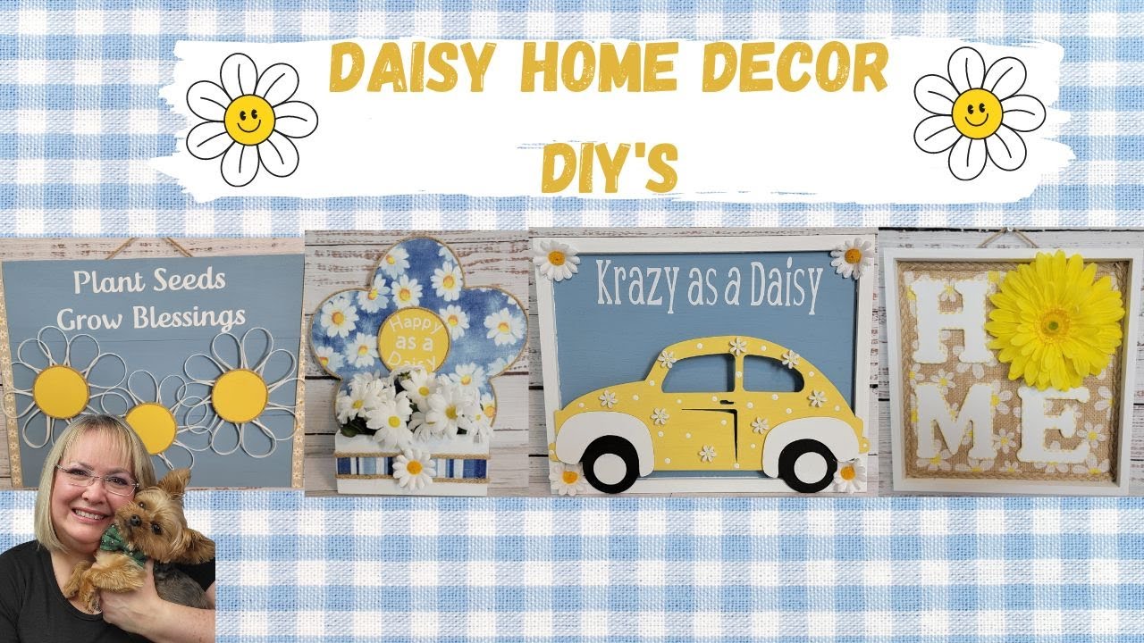DAISY HOME DECOR DIY'S/BUDGET FRIENDLY HOME DECOR - YouTube