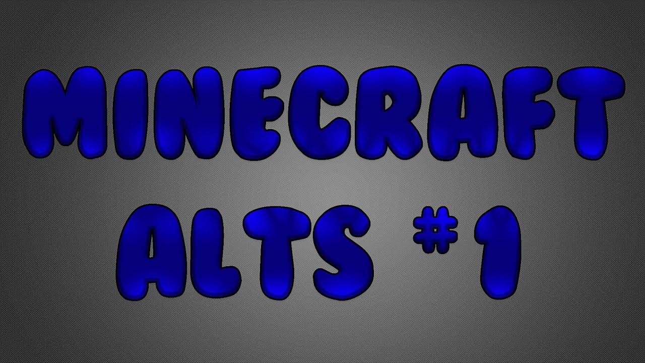 Minecraft Alts List #1: January 1st, 2021 - YouTube