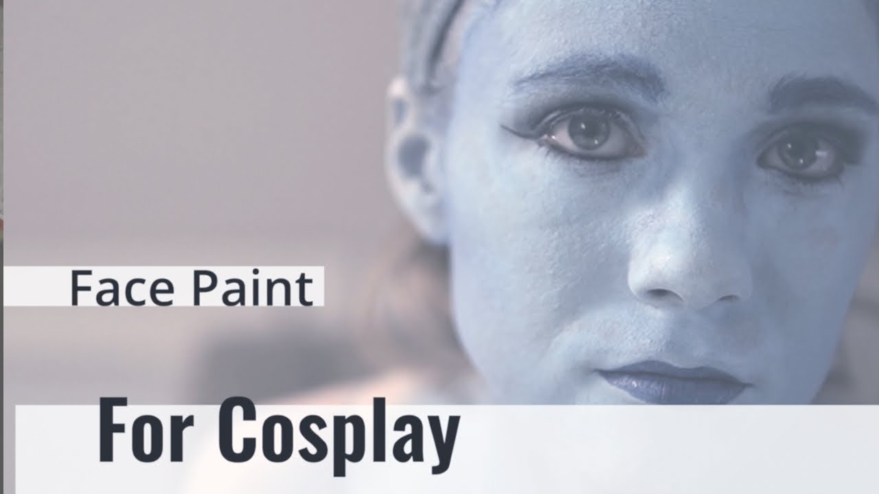 Basic Face Paint for Cosplay (water-based) - YouTube