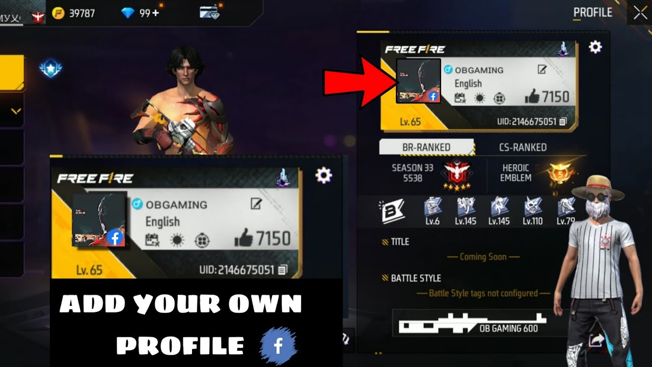 HOW TO ADD OWN PROFILE PICTURE IN FREE FIRE | ADD YOUR OWN PROFILE ...