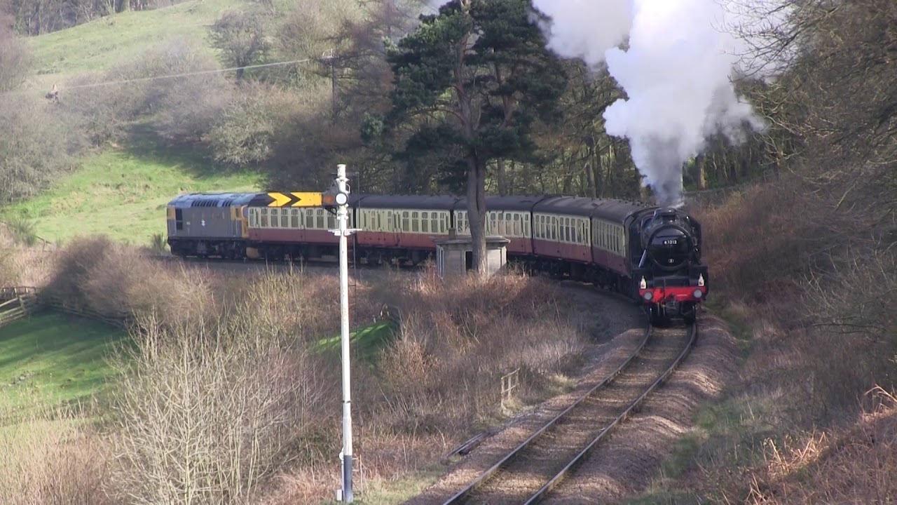 LMS Black Five No.45212 southbound at Green End [NYMR 2017] - YouTube