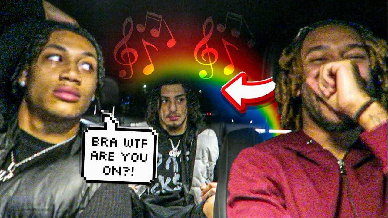 PLAYING "SUS" SONGS IN FRONT OF THE GANG... *HILARIOUS* - YouTube