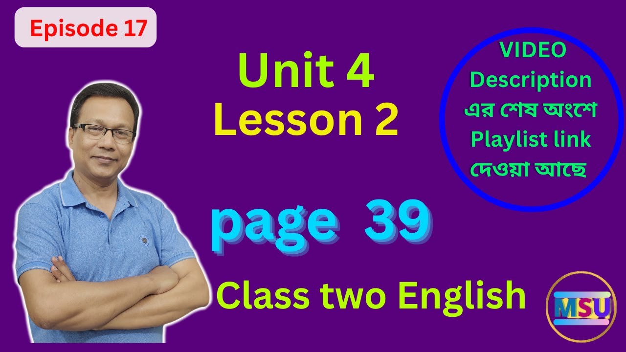 Class two English unit 4 page 39 । Asking and answering questions page ...