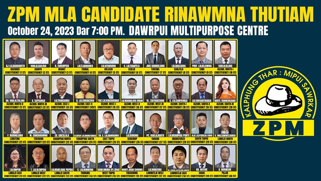 ZPM MLA CANDIDATE RINAWMNA THUTIAMTIRNA - YouTube