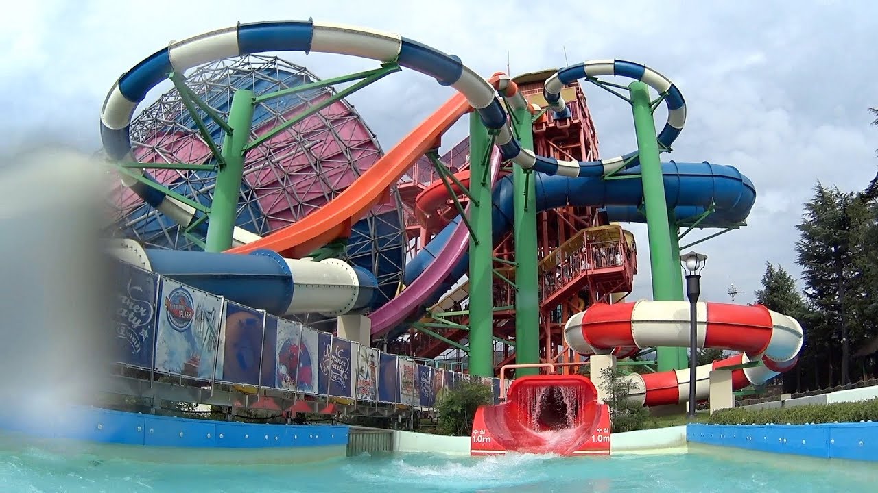 Turbo Twister Water Slide at California Beach - YouTube