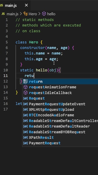 Javascript : Class Static methods on objects - YouTube
