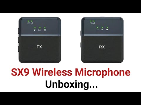 SX9 Wireless Microphone Unboxing || Wireless Microphone || Unboxing - YouTube