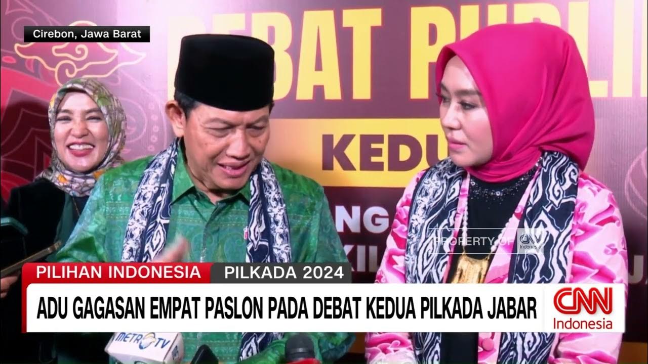 Adu Gagasan Empat Paslon Pada Debat Kedua Pilkada Jabar - YouTube