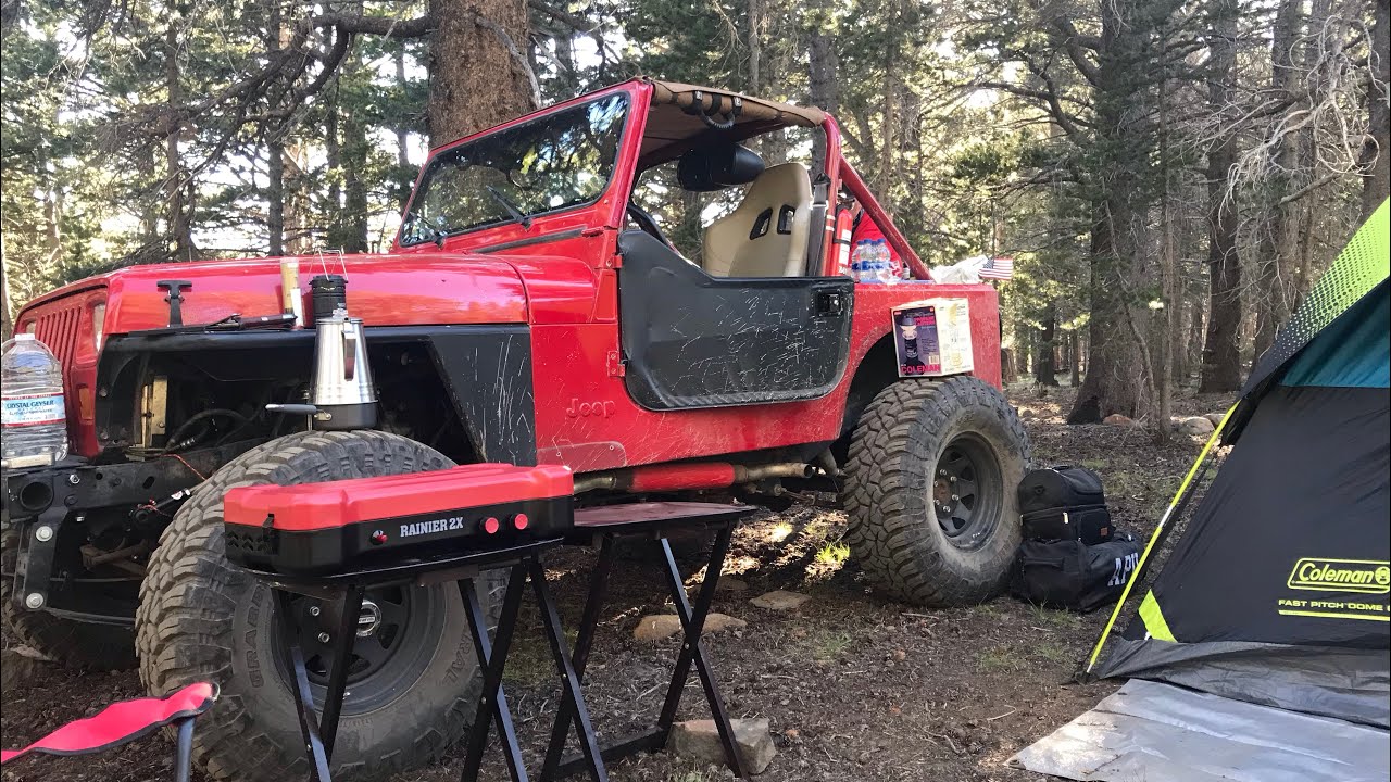 Jeep YJ Hunter Lake Trail 4th Of July Camping Adventure - YouTube