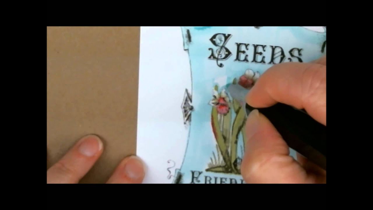 How to color with Spectrum Noir Markers Tutorial Vintage Seed Packet ...