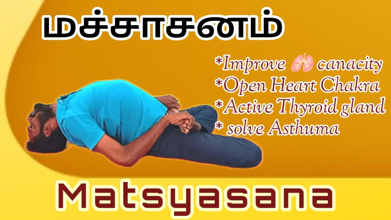 How to do Matsyasana easy way in tamil | மச்சாசனம் | Fish pose yoga - YouTube