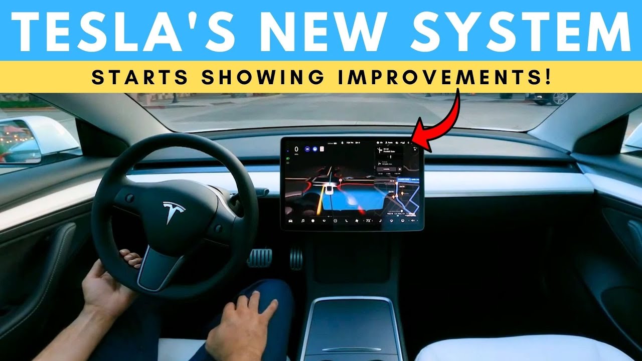 Tesla's New System Starts Showing Improvements & More Updates! - YouTube