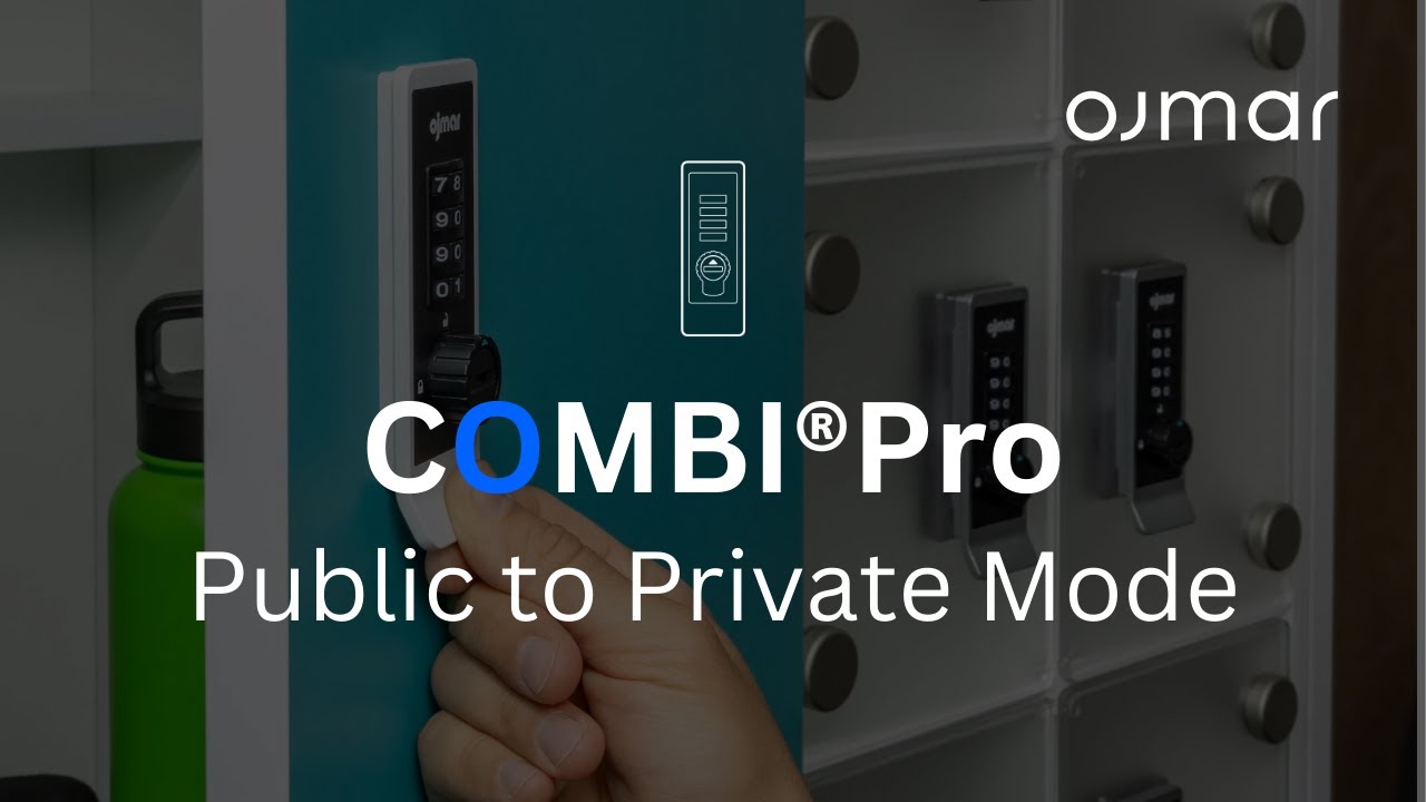 Ojmar Combi Pro how to change lock from Public to Private mode - YouTube