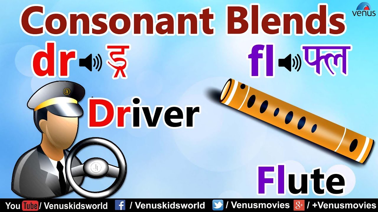 Learn English ~ Consonant Blends - dr, fl | English Grammar For Kids ...