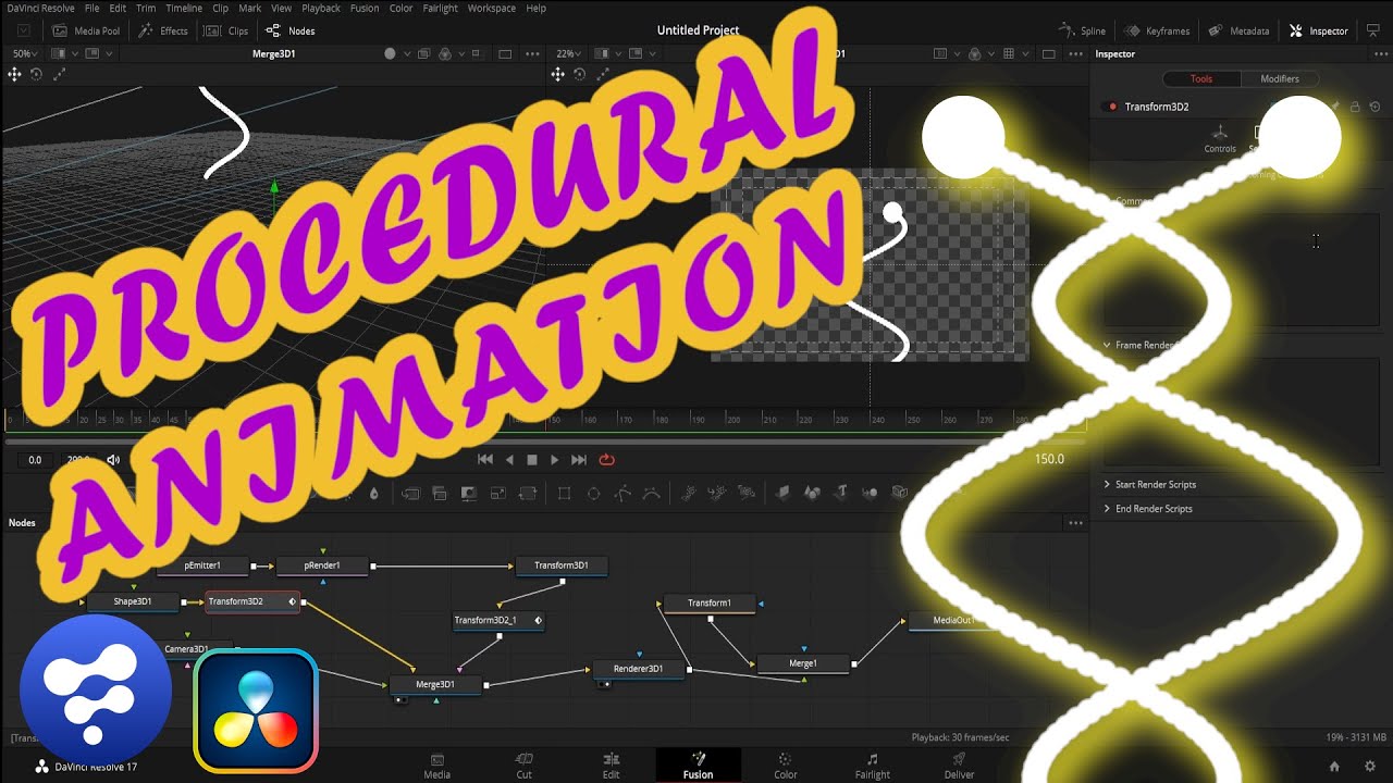 PROCEDURAL INFINITE CHASING DOTS ANIMATION IN DAVINCI RESOLVE FUSION ...