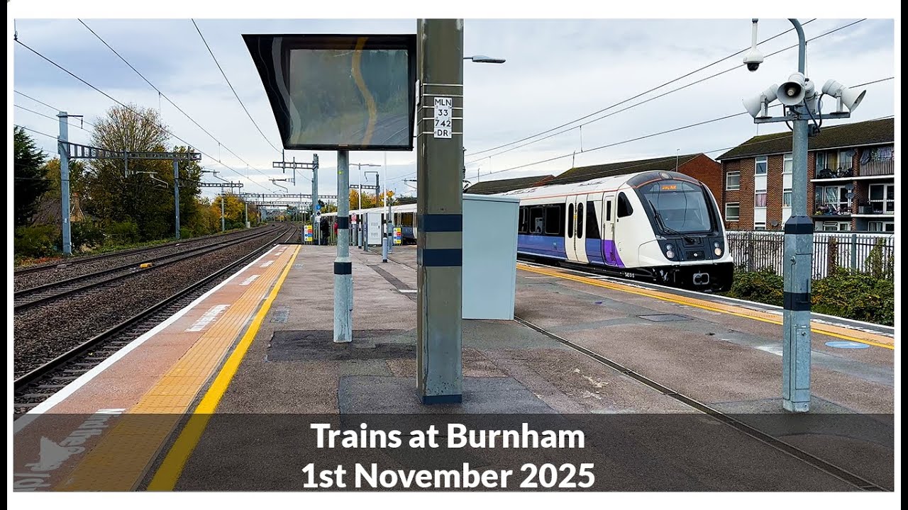 Trains at Burnham Station | GWR, Elizabeth Line & Freight in 4K [Part 1 ...
