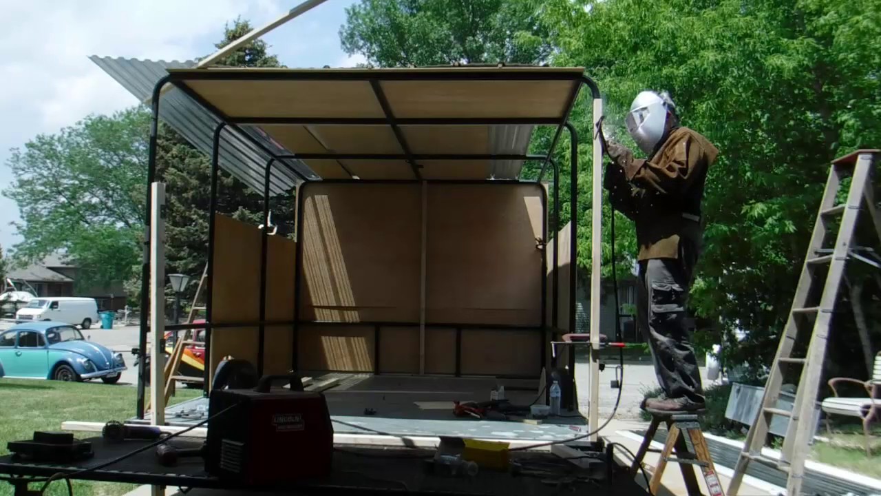 DIY Enclosing My Dune Buggy Trailer - YouTube