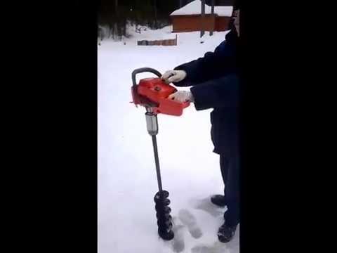 Насадка на бензопилу бур МБ - 2 Хускварна - YouTube