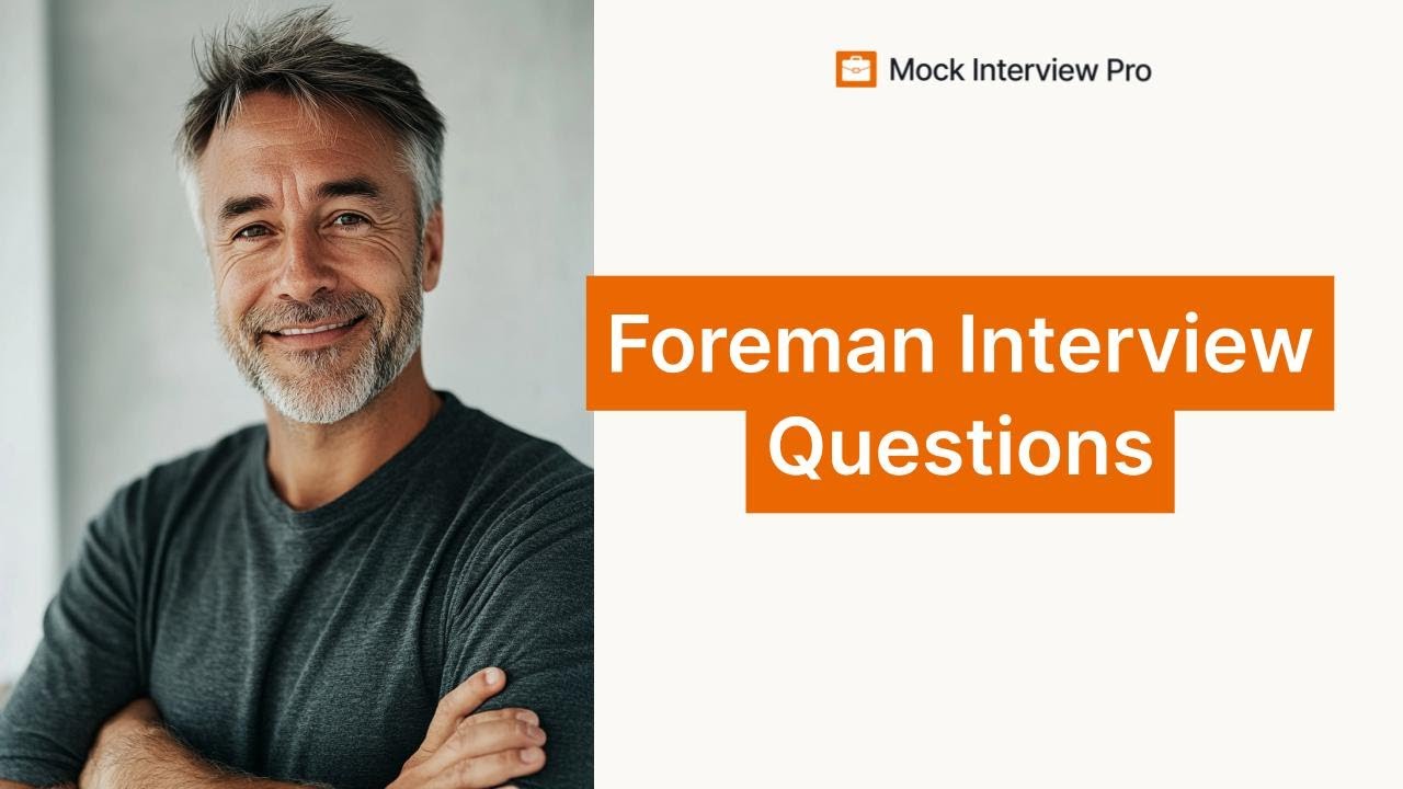 Foreman Job Interview Questions and How to Answer Them - YouTube