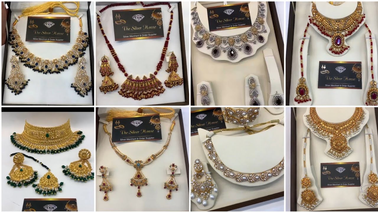 chandi necklace designs|Most Beautiful and fancy Set|💞Engagement ...