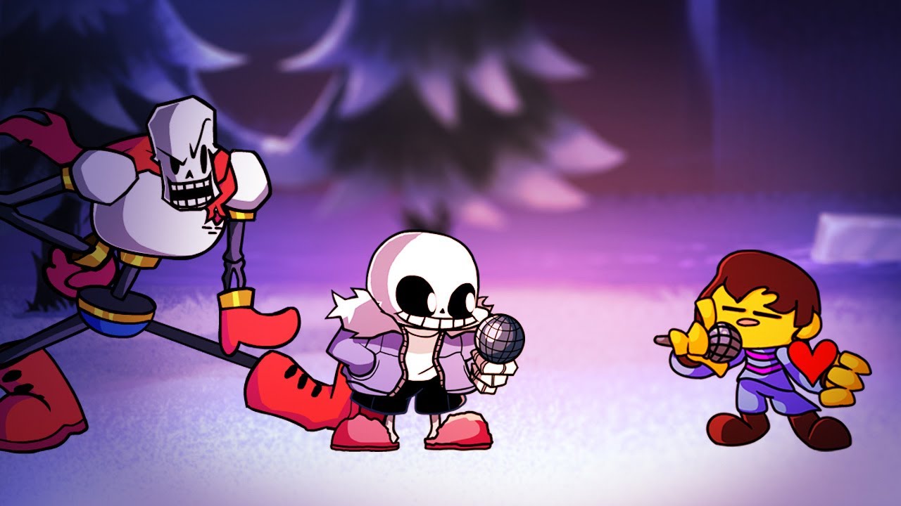 Double Kill FC but Frisk, Sans and Papyrus Sings It | FNF VS Impostor ...