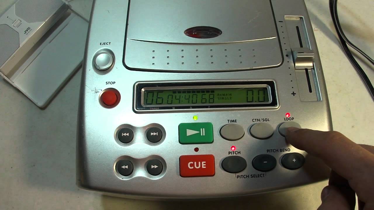 Stanton S.250 DJ CD Player Variable Pitch Bending Loop Table Top Party ...