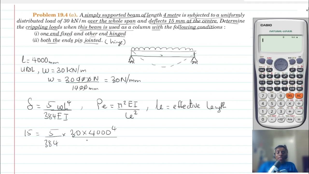Euler load. Problem 2 - YouTube