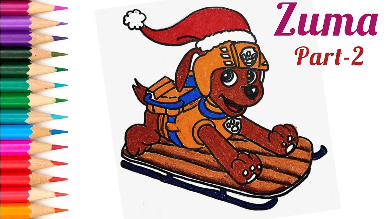 how to draw zuma - paw patrol part-2 #art #cartoon #drawing # ...