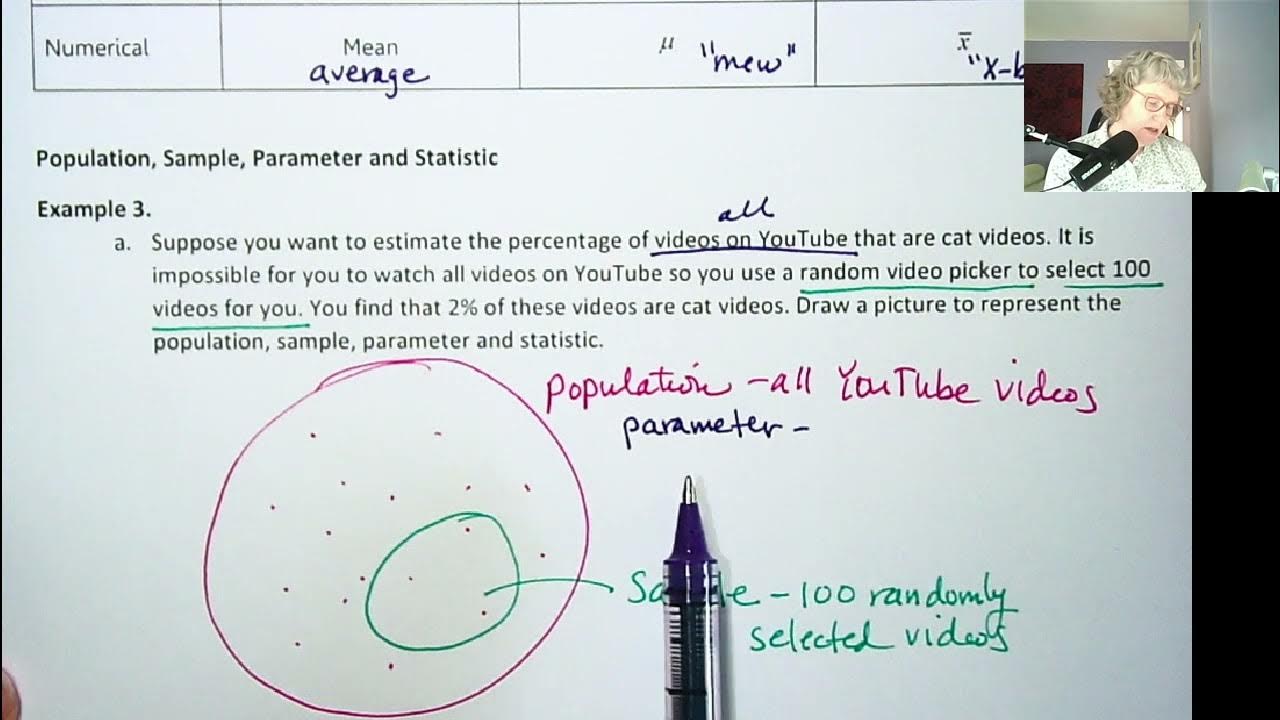 Stat 243 Module 1 Video 5 Population Parameters and Notation - YouTube