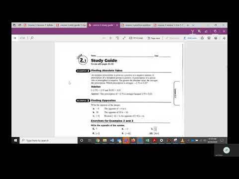 GAP Math Course 3 Lesson 2 1 - YouTube