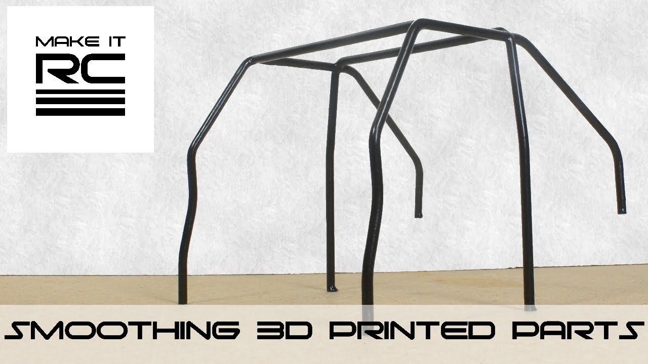 Smoothing 3D Printed Roll Cage With Milliput and Smooth-On XTC-3D - YouTube
