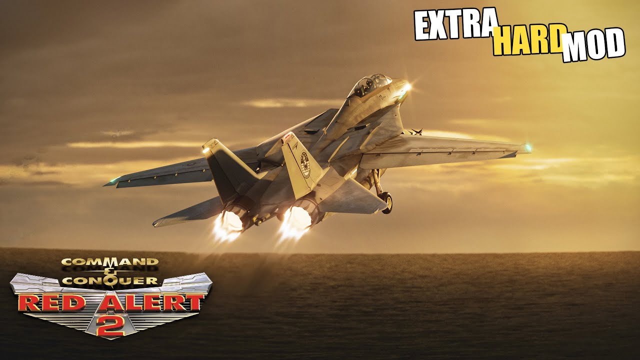 Red Alert 2 | Extra Hard Mod | HARRIER FLEET READY TO ENGAGE | 1 vs 7 ...