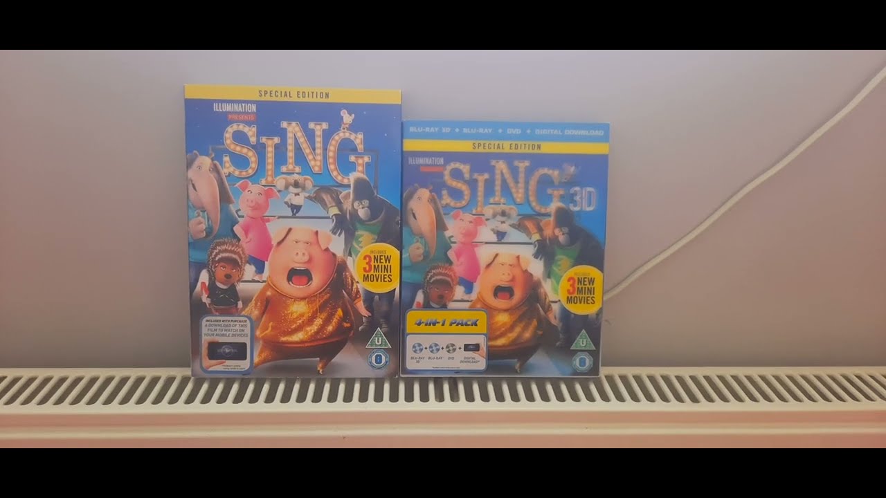 Sing (UK) DVD and Blu-ray 3D Unboxing - YouTube