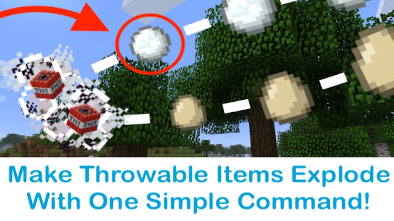 ️ Make Throwable Items Explode And Have TNT Trails With 1 Simple ...