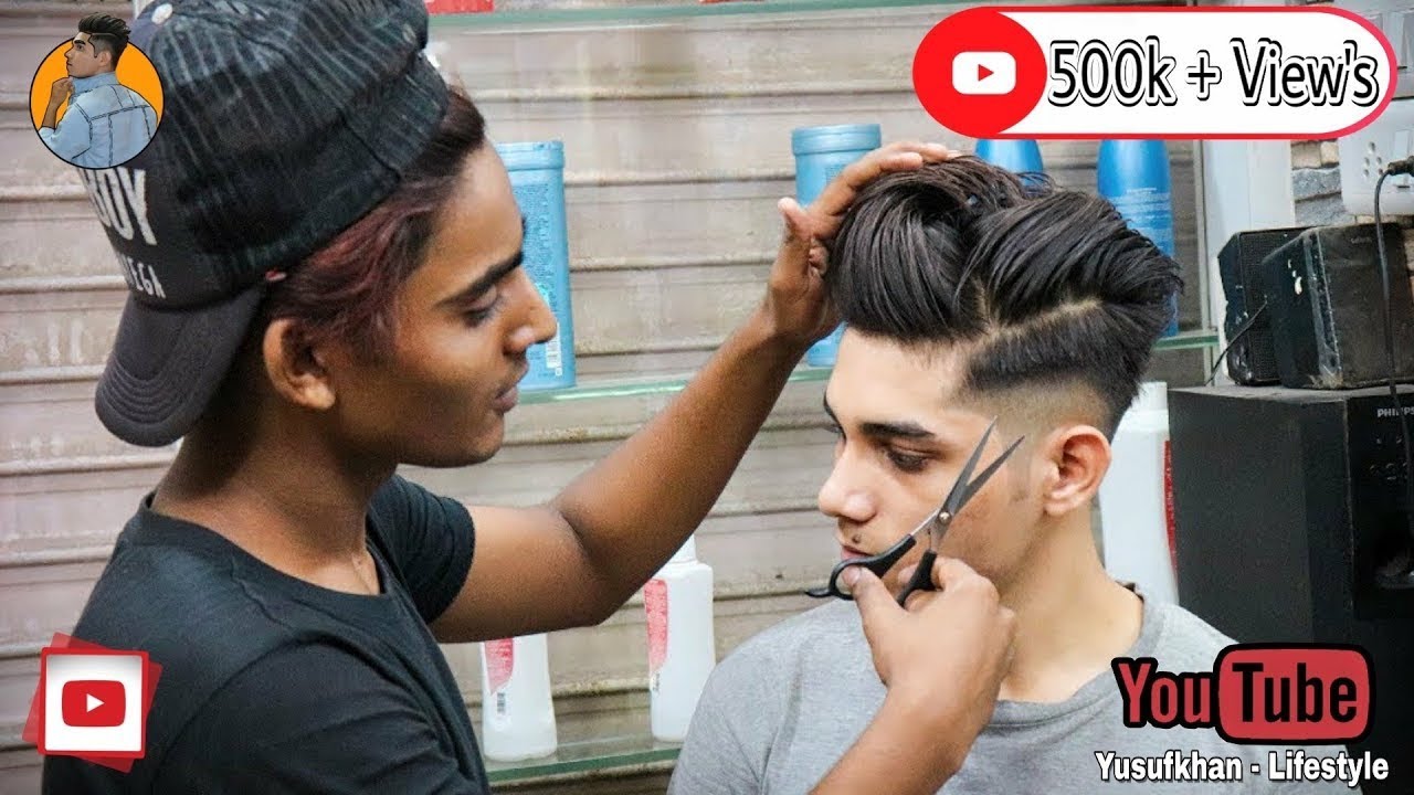 MESSY POMP HAIRSTYLE : New Mens Haircut & Hairstyle Tutorial 2019 ...