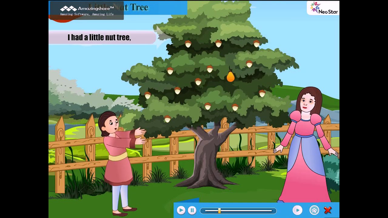 lkg poem no.1 Little nut tree - YouTube